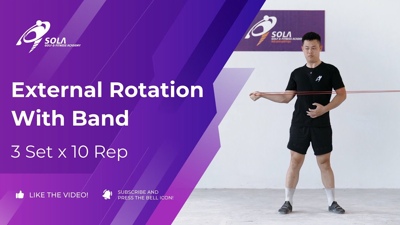 External Rotation With Band - Solagolffitness